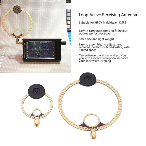 UV UHF VHF FM Small Loop Antenna 400M‑470MHz Shortwave Active Receiving Antenna | eBay