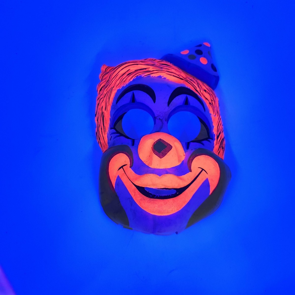 Collectible Vintage 1960s Ben Cooper Clown Halloween Childs Mask