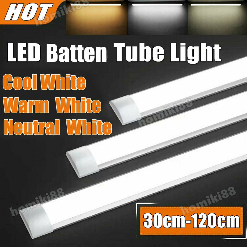 1ft 2ft 3ft 4ft Bright Slimline LED Battern Florescent Tube Light ...