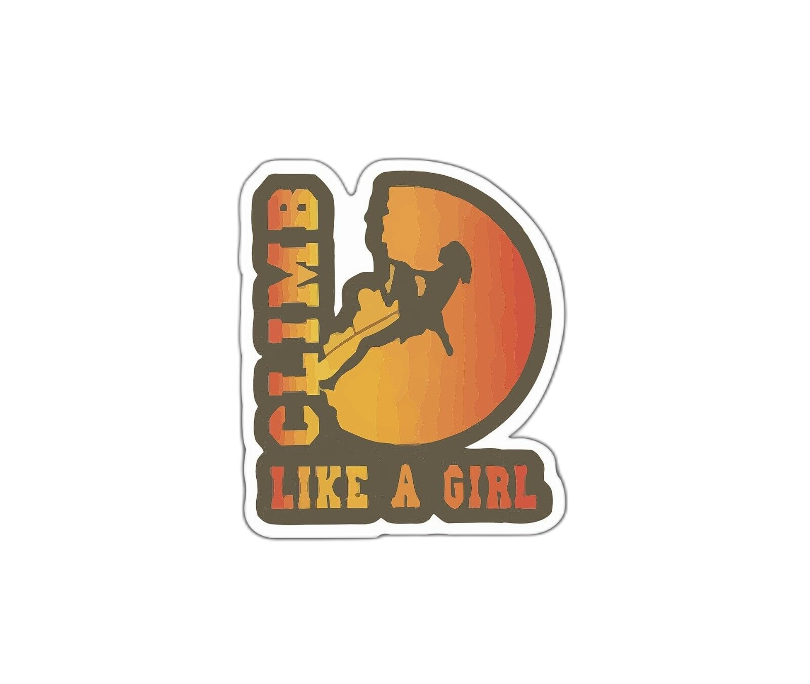 Climb Like a Girl Sticker Decal | eBay