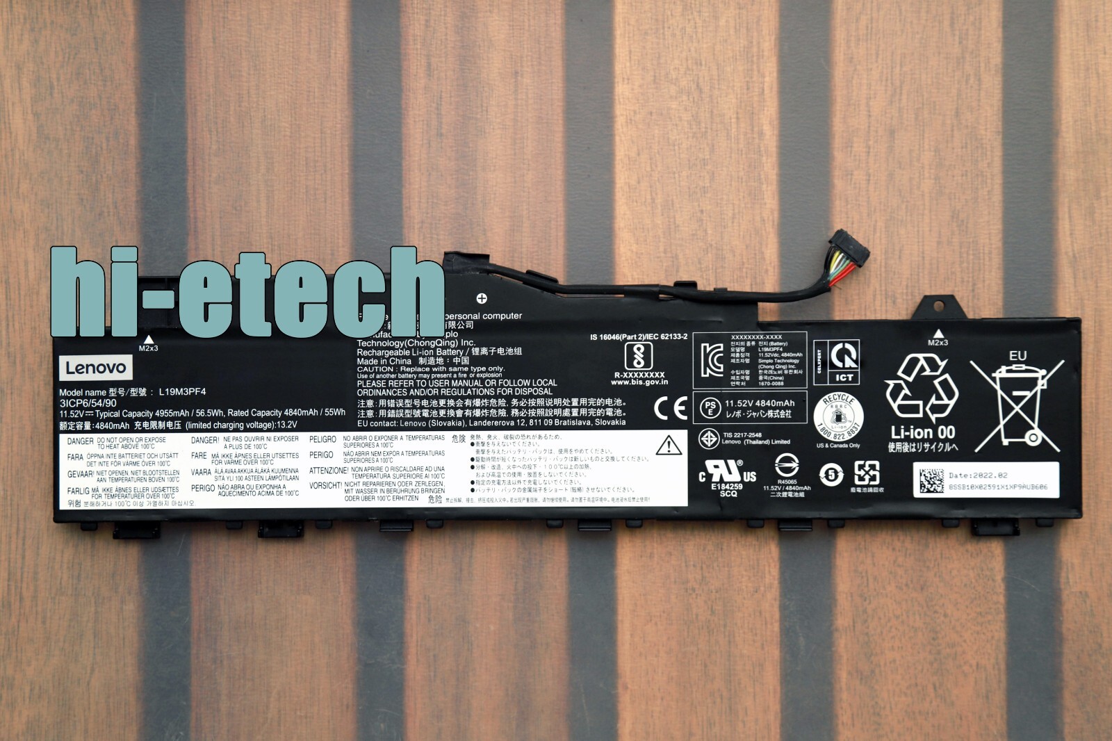 New Genuine L19M3PF4 L19L3PF7 L19C3PF3 Battery for Lenovo IdeaPad Slim ...