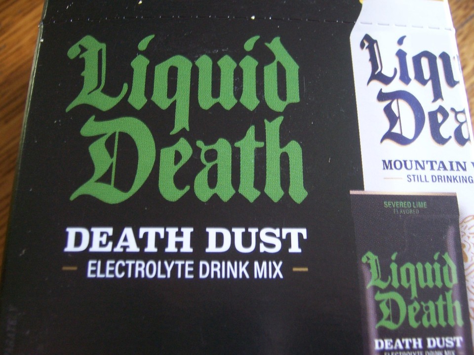 10 boxes Liquid Death Electrolyte Drink Mix Death Dust Lime 6 Packs 2 ...