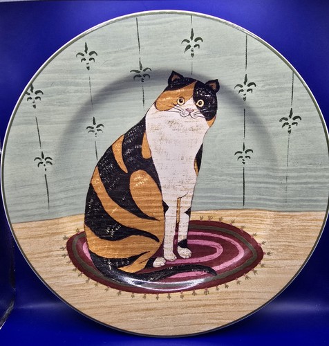 Warren Kimble Cat Collection Sakura Oneida Plate Genuine Stoneware 8 ...