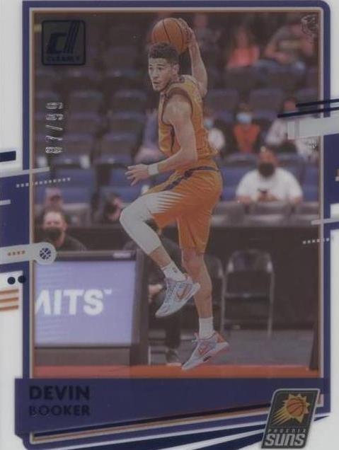 2020-21 Panini Clearly Donruss - Devin Booker #29 Blue /99 for sale ...