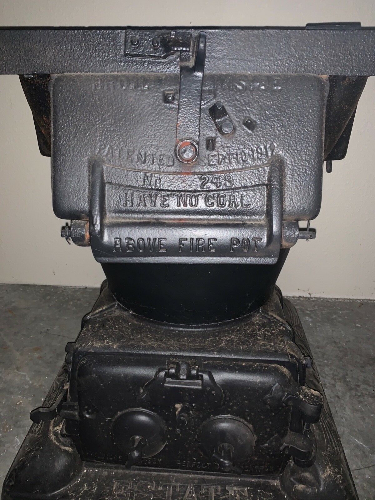 Antique Caboose Railroad Wood and Coal Stove from Estate #249 from 1912 ...