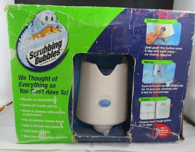 NEW Scrubbing Bubbles Automatic Shower Cleaner Kit w/ 2 Refills Sealed ...