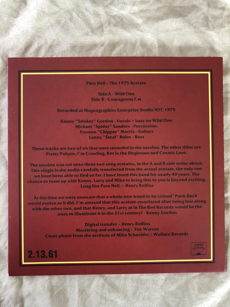 Pure Hell Punk Rock Black