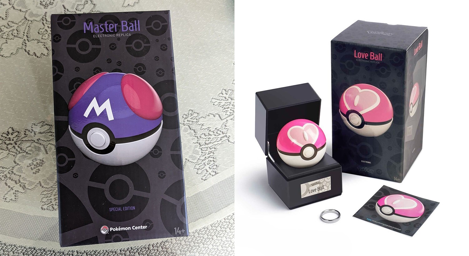 Pokemon Love Ball + Master Ball The Wand Company Official Purple Pink ...