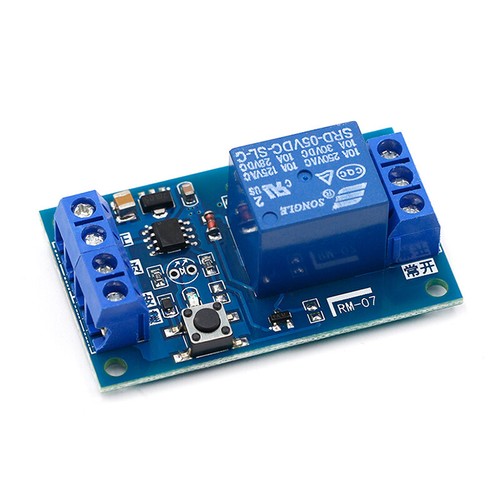 12V Single Bond Button Bistable Relay Module Modified Car Start and ...