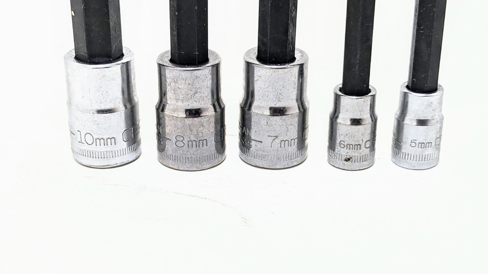 New 5pc Craftsman Long Ball End Metric Allen Hex Key Socket Set 5 ...