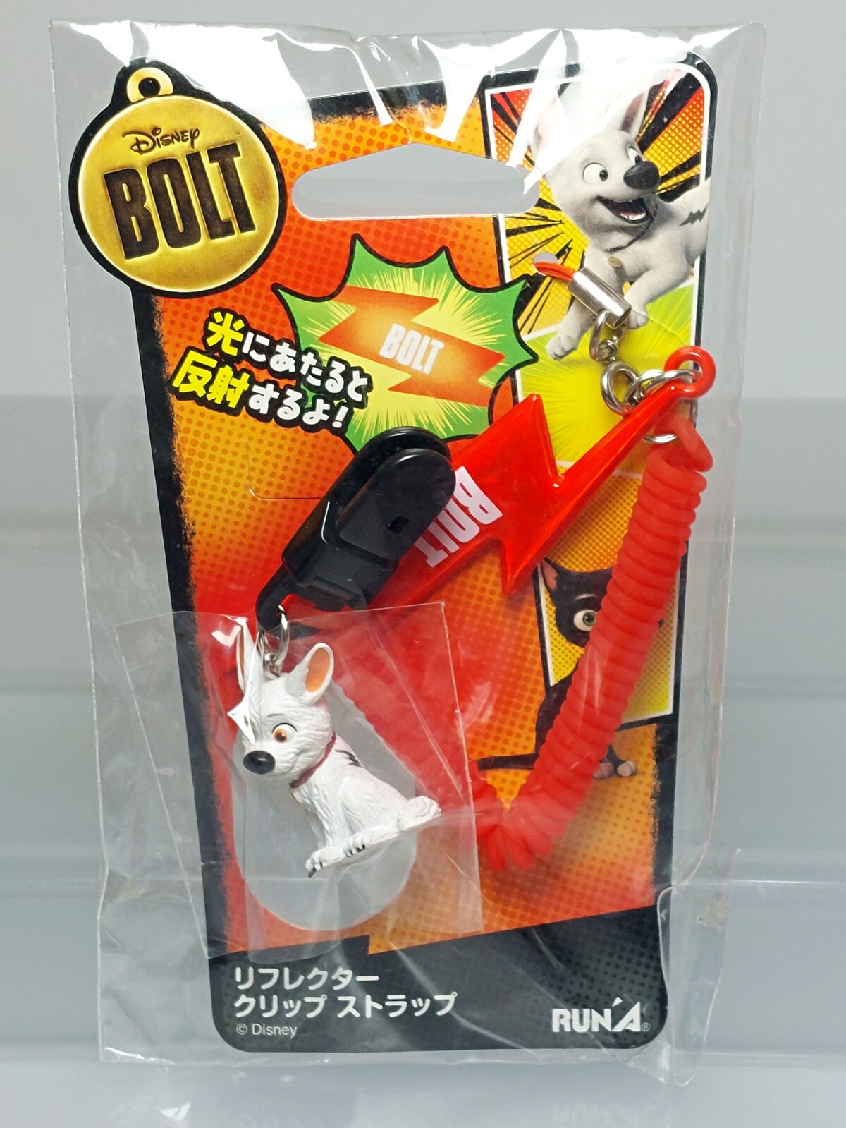 Bolt Dog & Lightning Bolt Disney Mascot Figure Strap RUN'A Japan B02 1 ...