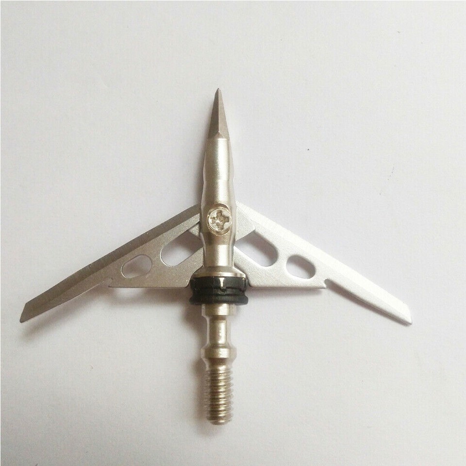 12 Rear Deploying Broadheads Exteme Expandable Hypodermic 2" Cut 100gr ...