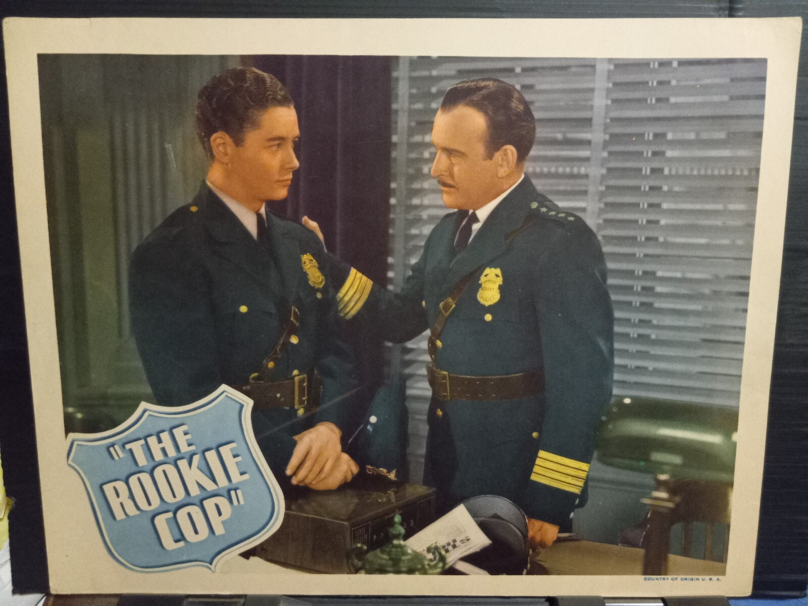 Lobby Card 1939 ROOKIE COP young Tim Holt Frank Thomas canine patrol | eBay