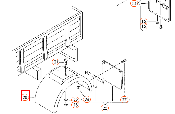 VW TRANSPORTER T5 Rear Left Wheel Fender Arch Trim 7F08214559B9 NEW ...
