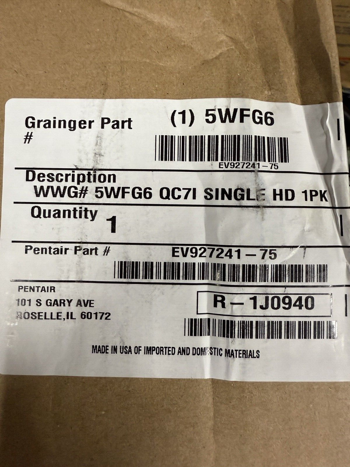 Pentair Everpure QC71 Single Filter Head 10-125 psi 35-100 F Grainger ...