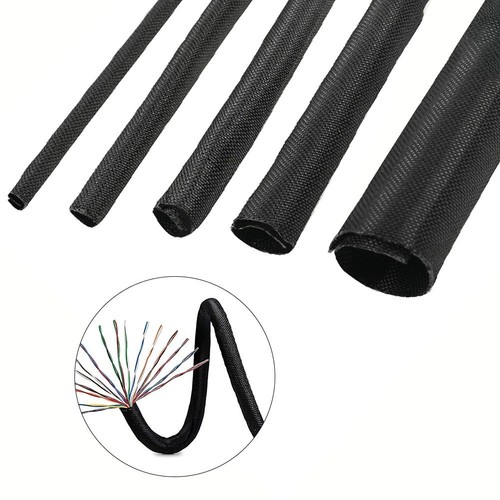 Adjustable and Versatile Black Expandable Cable Sleeve for Various ...