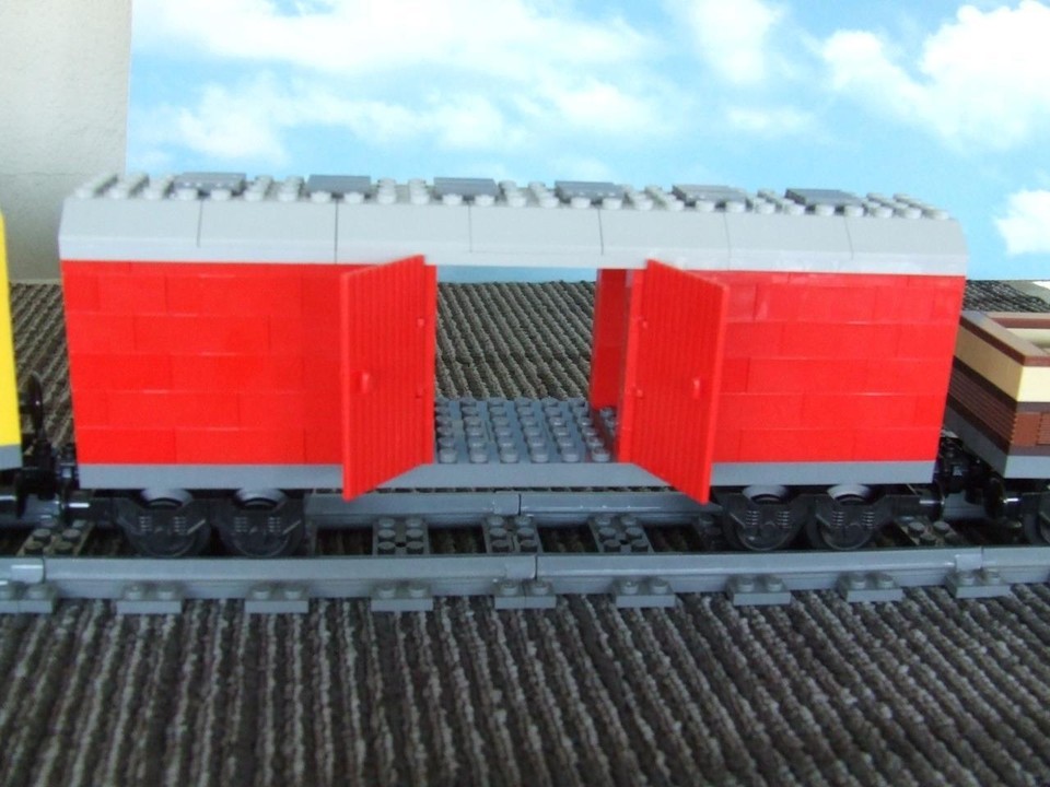 Custom Built Lego Box Car Train Built With New Used Lego Bricks MOC | eBay
