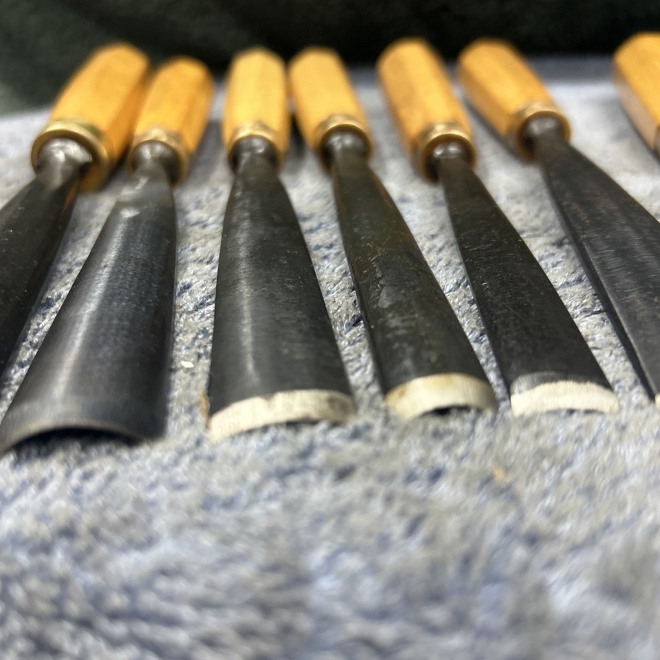 Austrian Made Wood Carving Gouge Chisel Lot Sculpture House Inc 7 PCS ...