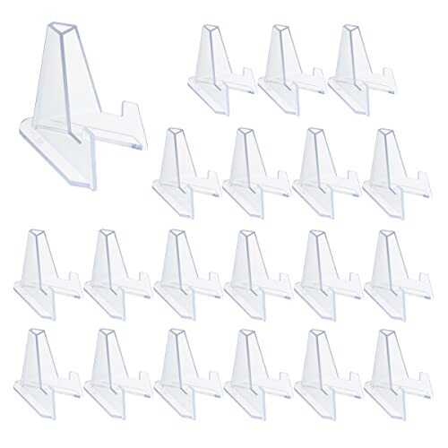 20Pack Acrylic Easel Set for Sports Trading Cards Baseball Card Display ...