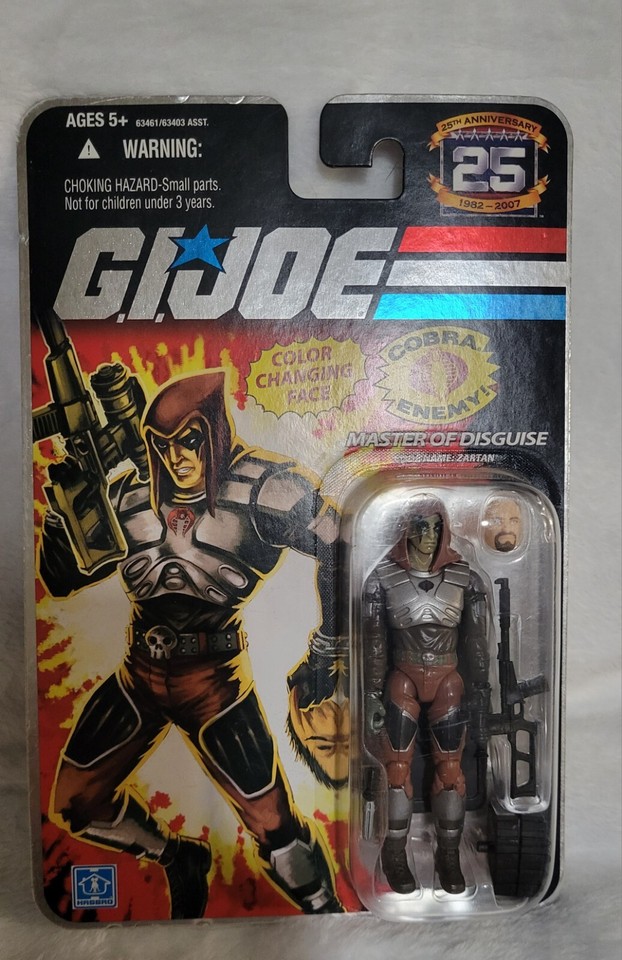 GI Joe 25th Anniversary Zartan Figure (2007) Cobra Enemy Foil Card | eBay