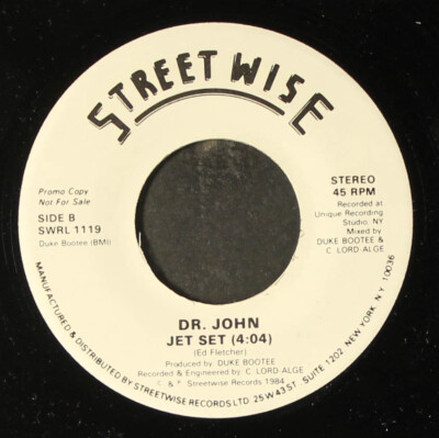DR. JOHN: jet set / short STREETWISE 7" Single 45 RPM | eBay