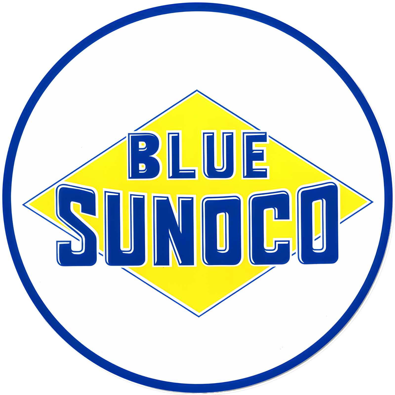Blue Sunoco Sticker Waterproof | eBay