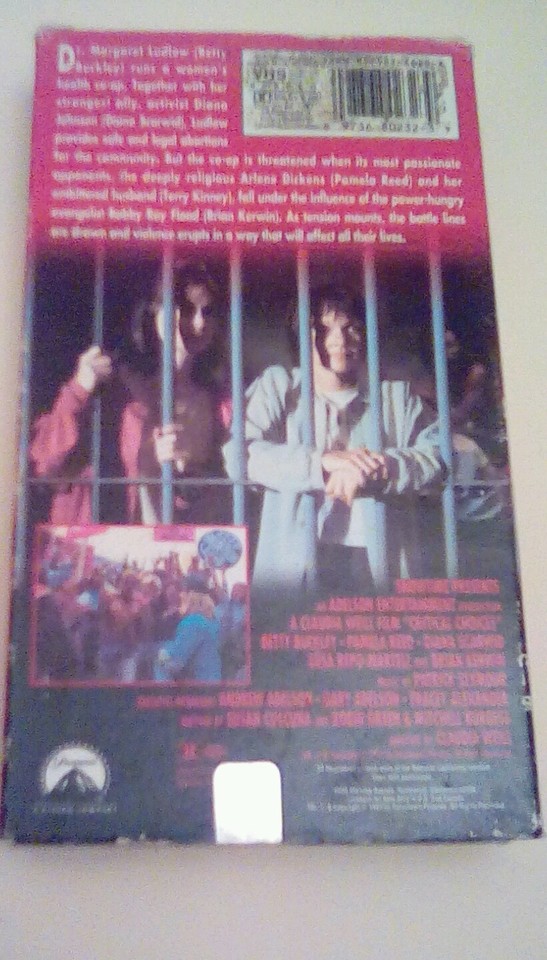 Critical Choices RARE Paramount release (1997) VHS abortion Pamela Reed ...
