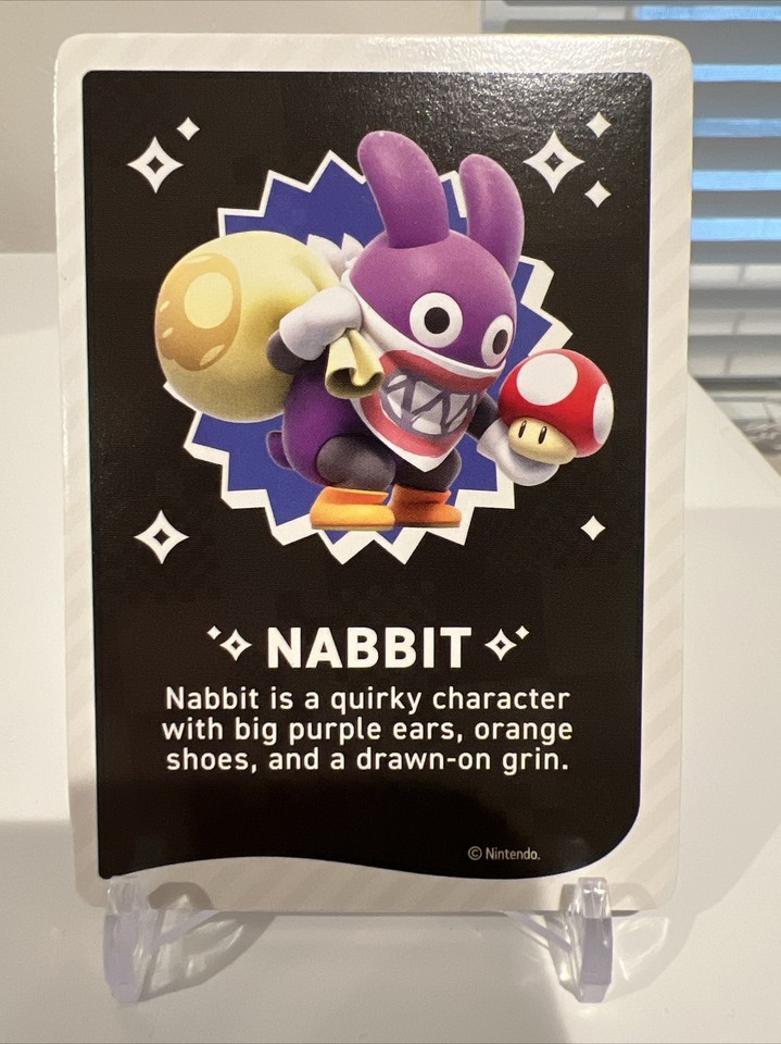 2023 Super Mario Bros. Wonder Trading Cards NABBIT Nintendo Promo ...