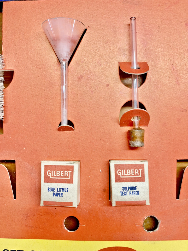 Portion of A. C. Gilbert No. 12141 Chemistry Experiment Lab Set ! | eBay