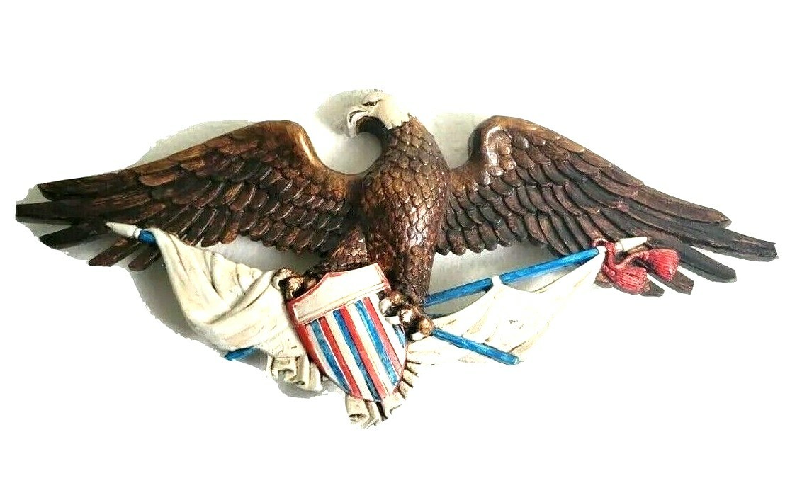 Vintage American Eagle With Shield Vintage Cast Aluminum American