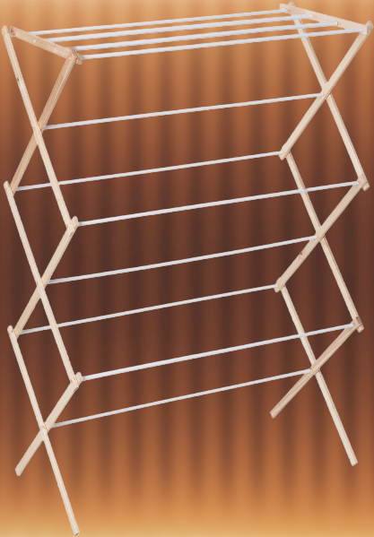 Collapsible Folding Wooden Clothes Drying Rack For Laundry | Pre ...