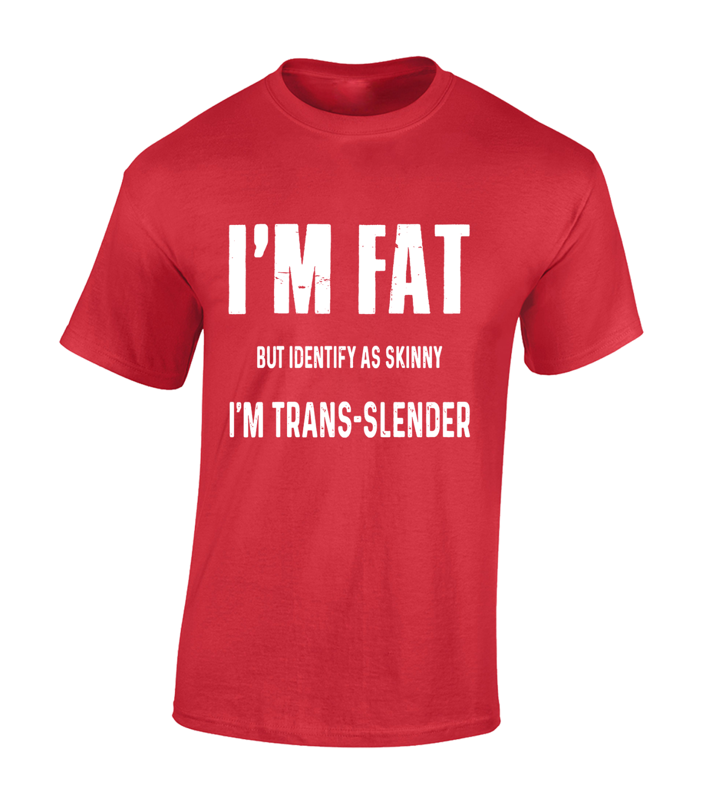 I'M FAT BUT SKINNY TRANS-SLENDER MENS T SHIRT FUNNY GIFT TOP PRESENT ...