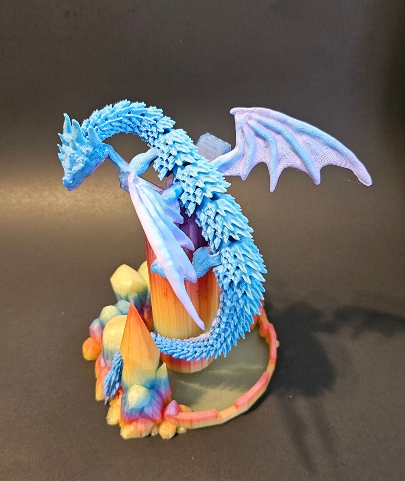 3D Printed Articulating Winged Dragon Fidget. Landscaping Decor. Home ...