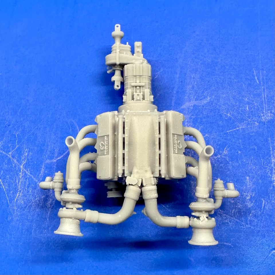 V2 Hoonicorn Twin Turbo Ford 410 Engine 1/25 | eBay