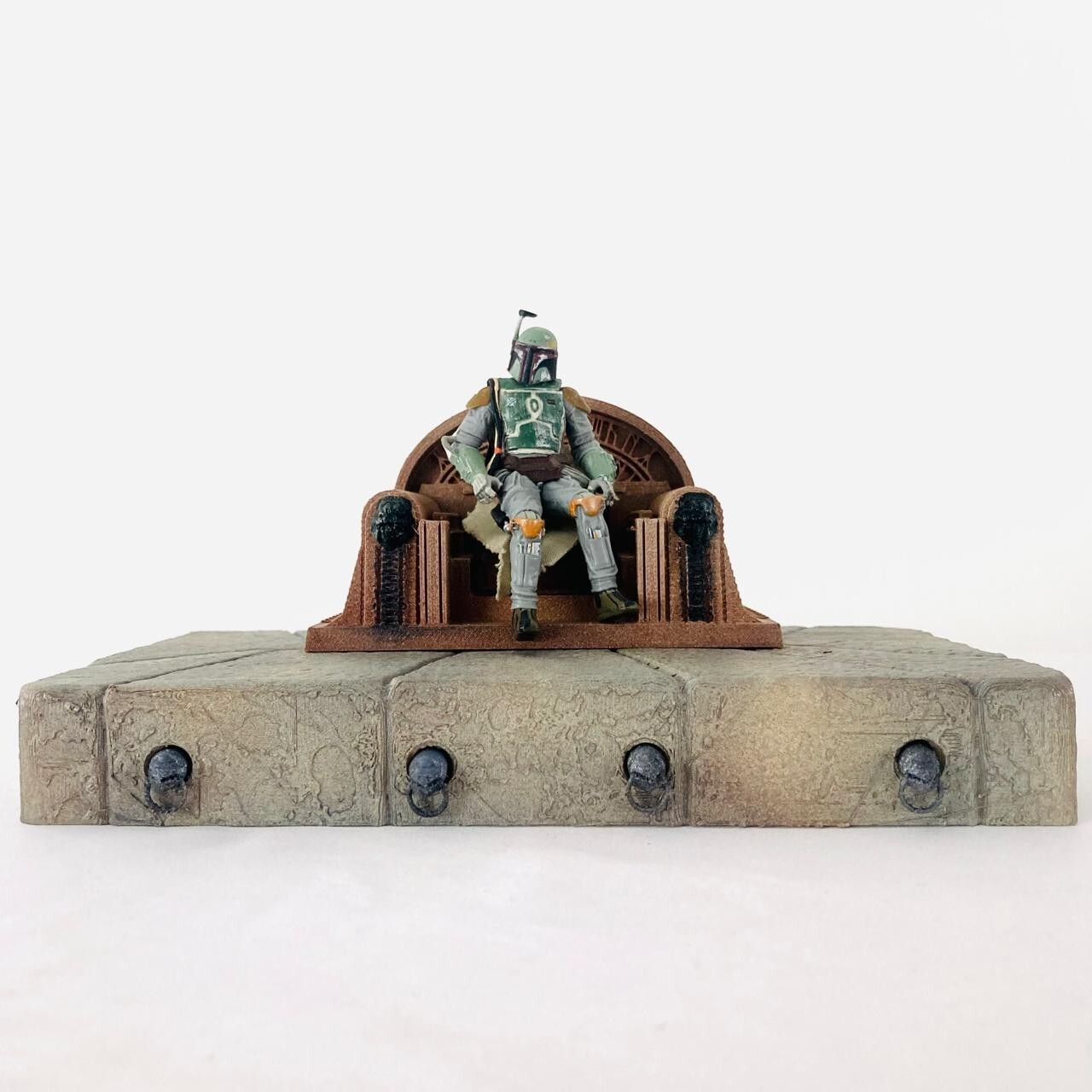 Custom Boba Fett Throne & Jabba Dais Bed for 3.75 inch (1:18) Figure ...