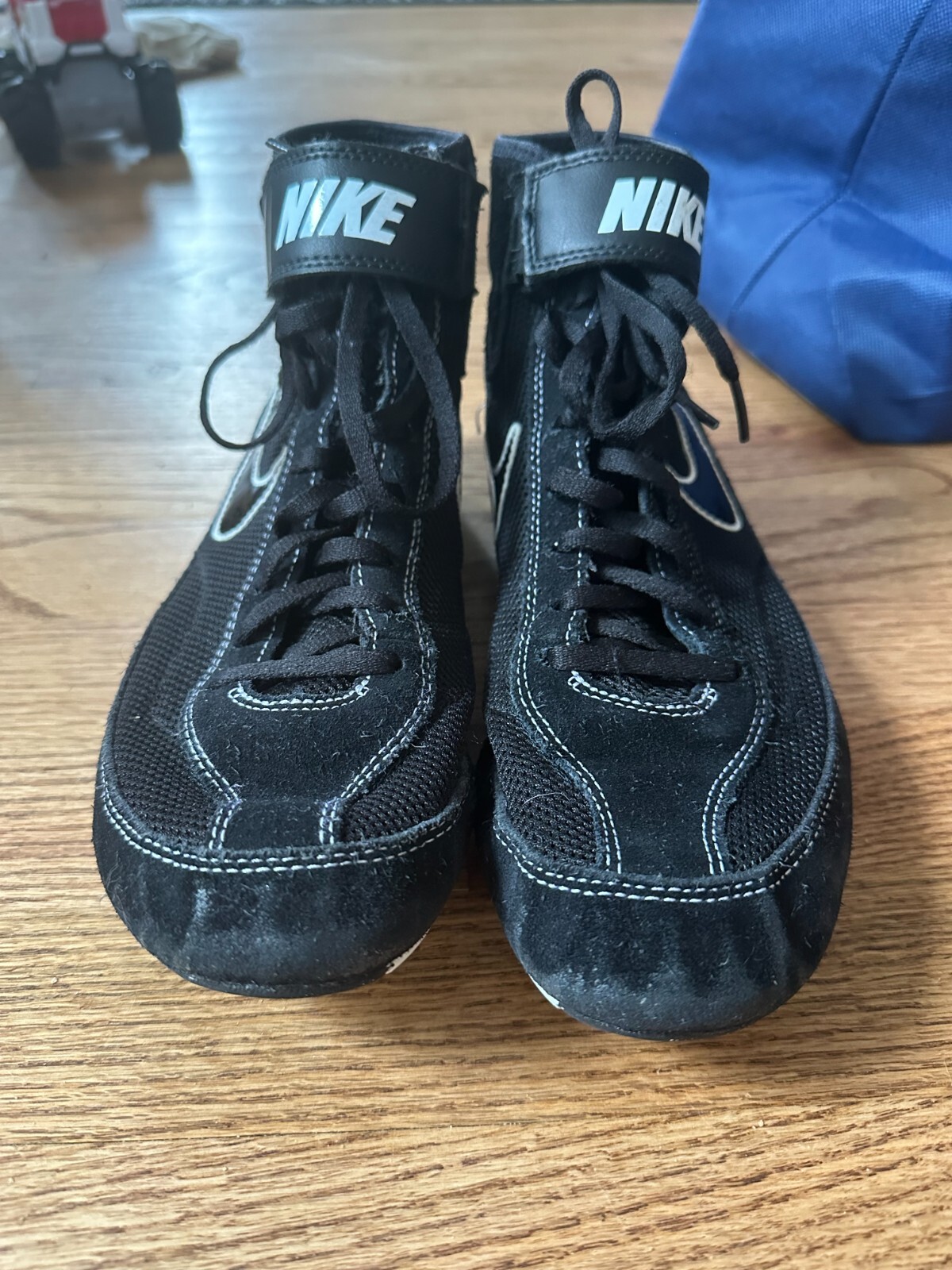 Nike Speed Sweep VII Wrestling Shoes Black/White Mens… - Gem