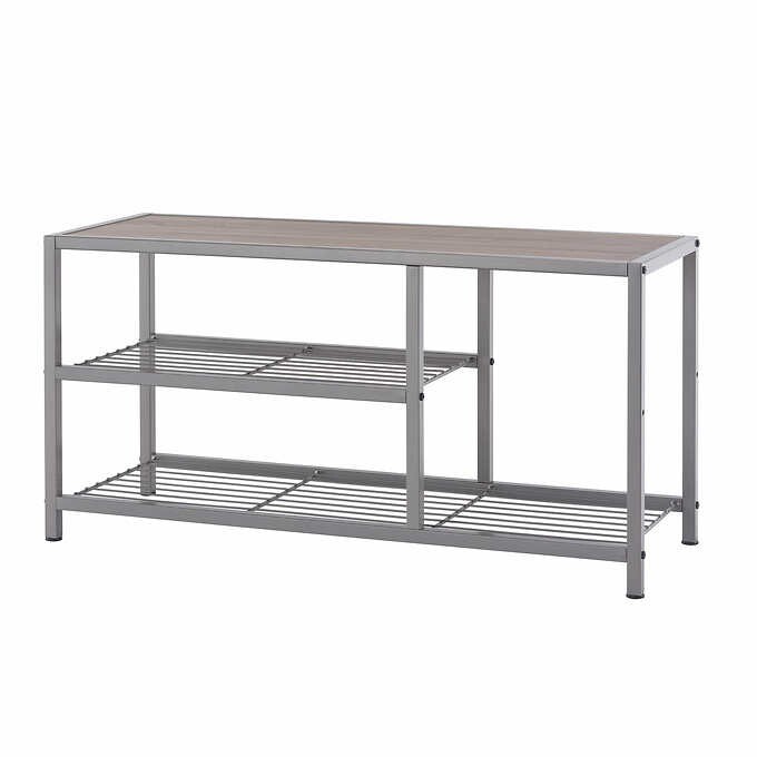 Trinity Shoe Bench w/ Boot Storage 300lb Capacity 36"W x 13.2"D x 18"H ...