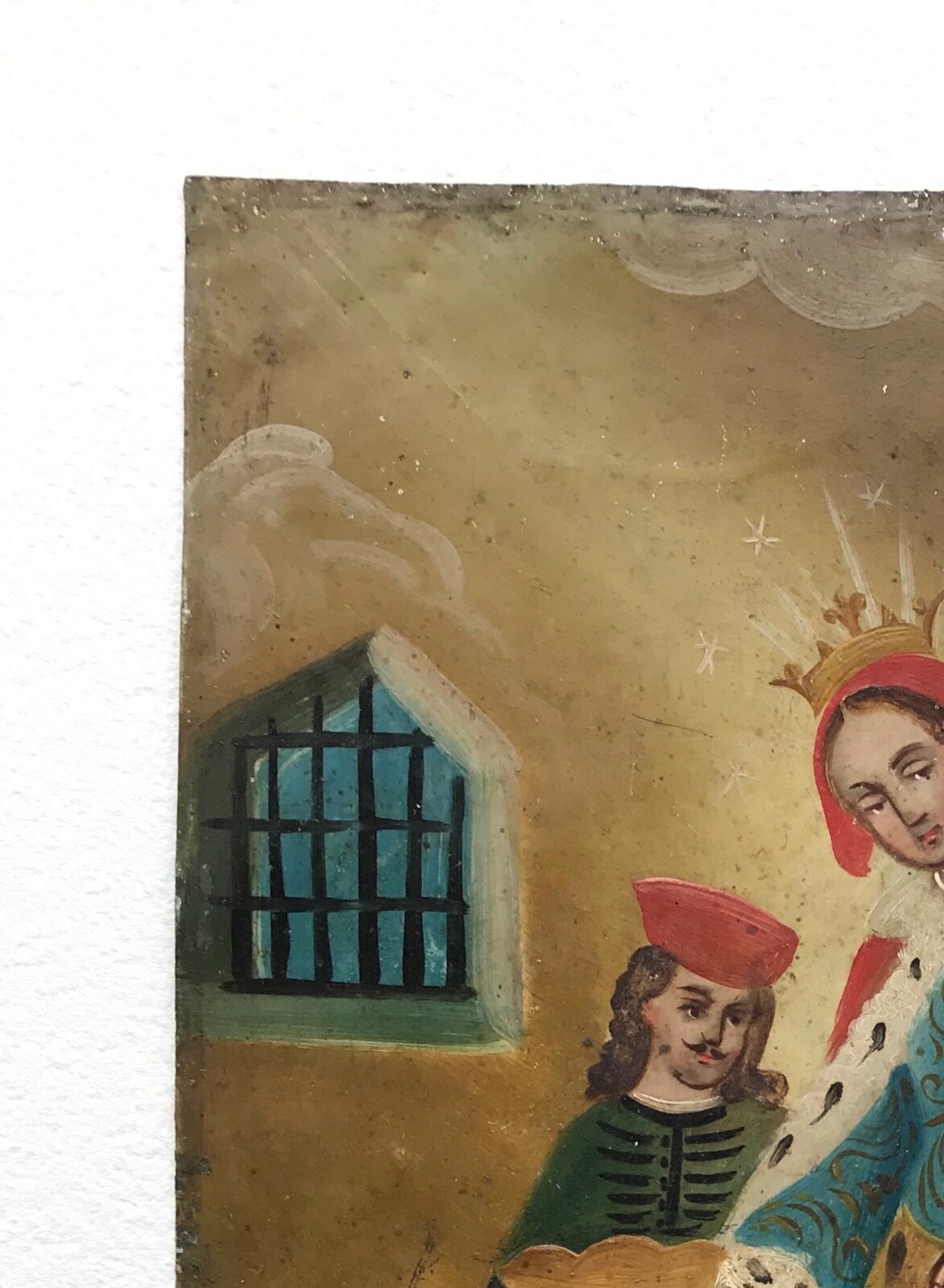 Antique retablo Mexico Spanish Colonial Art oil on tin | eBay