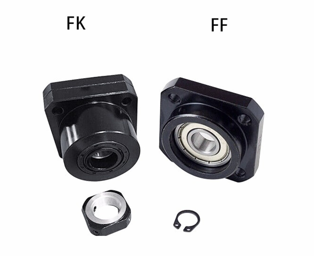 Precision Ball Screw Support Seat 6-30mm & FK/FF 6-30 Threaded ...