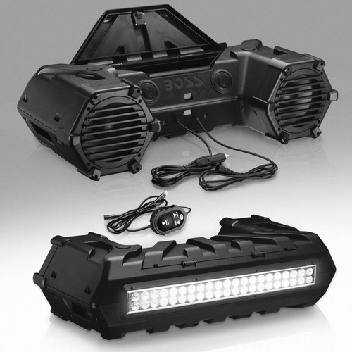 BOSS Audio Systems ATVB95LED Weatherproof Bluetooth Amplified ATV 8 ...