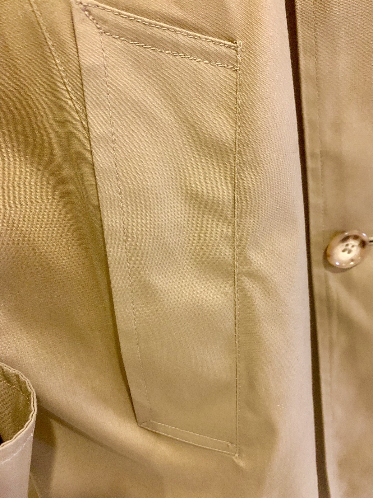 Mens Adams Row Double Breasted Trench/Over Coat w/Zip Out Liner, Size ...