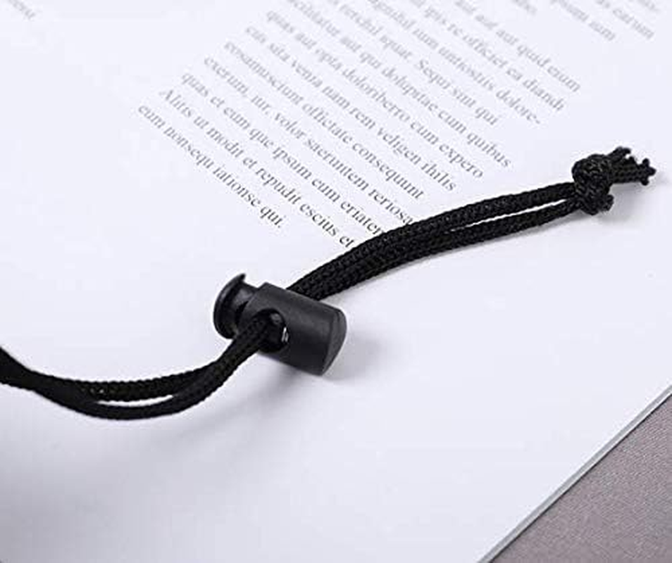 30 Pcs Plastic Drawstring Toggle Spring Stop Single Hole String Cord ...