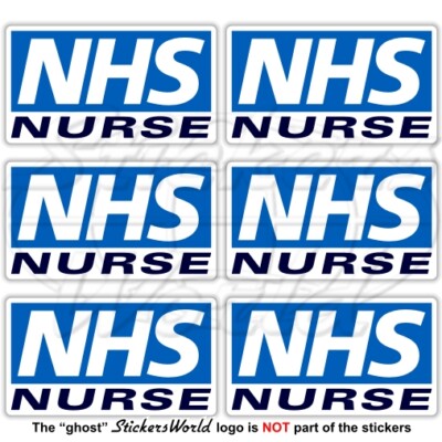 NHS NURSE Mobile Phone Stickers 55mm Key Workers Support Virus x6 ...