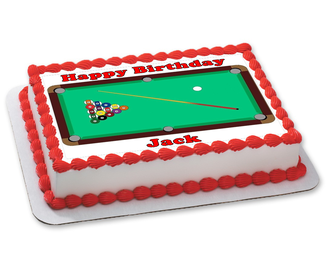 Pool Table Cake