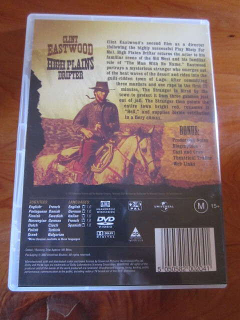DVD HIGH PLAINS DRIFTER GREAT ** MUST SEE **** | eBay