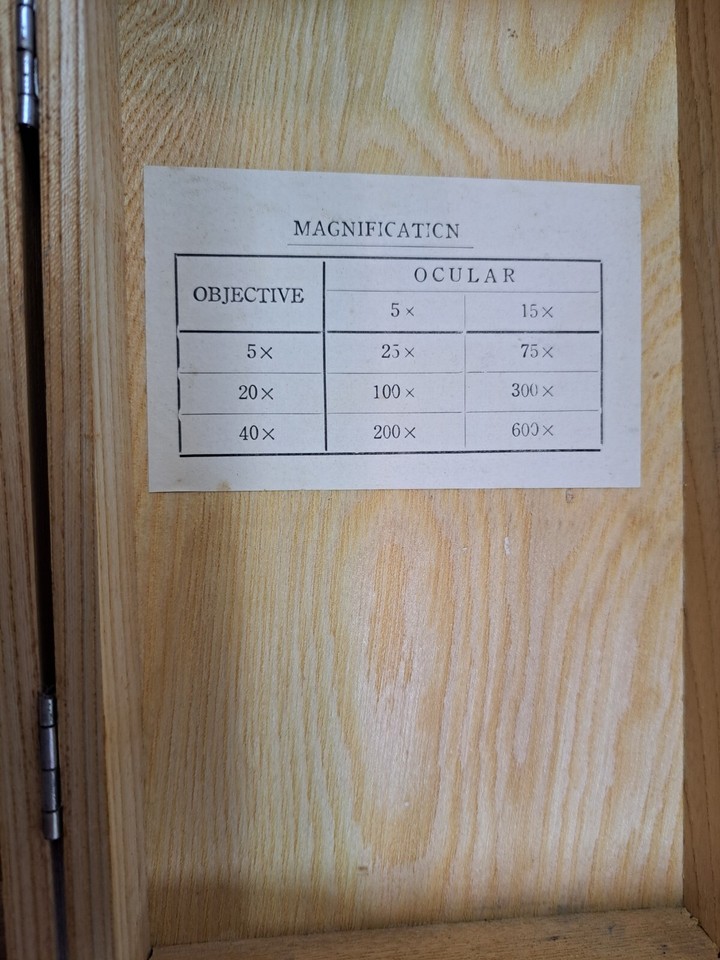 Vintage SELSI Microscope 25X-600X Scientific Student JAPAN Home ...