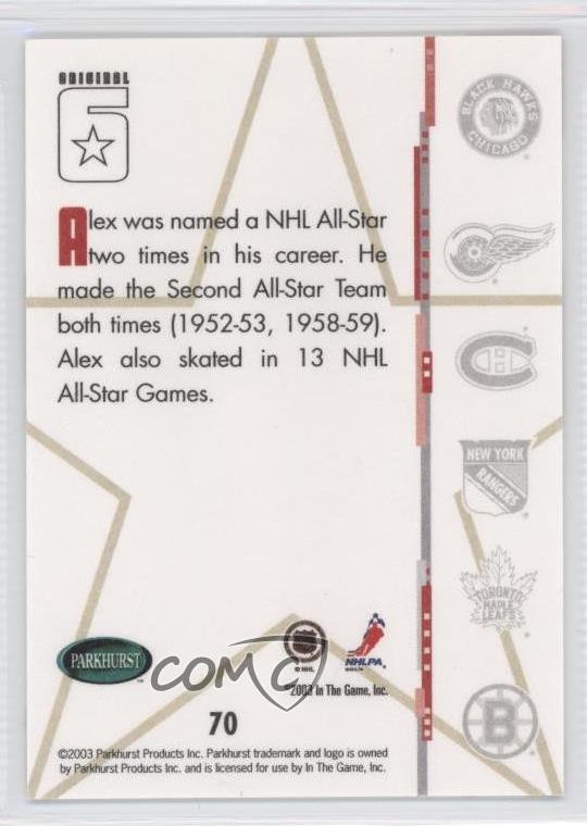 2003 Original Six Detroit Red Wings All-Star Spring Expo /10 Alex ...