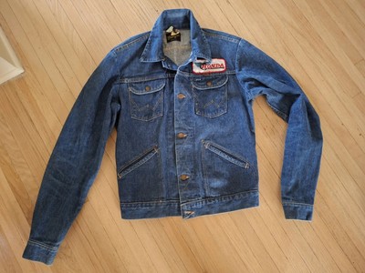 Wrangler Men's Vintage Denim Jacket - w/ Vintage Honda Patch - 38 Long ...