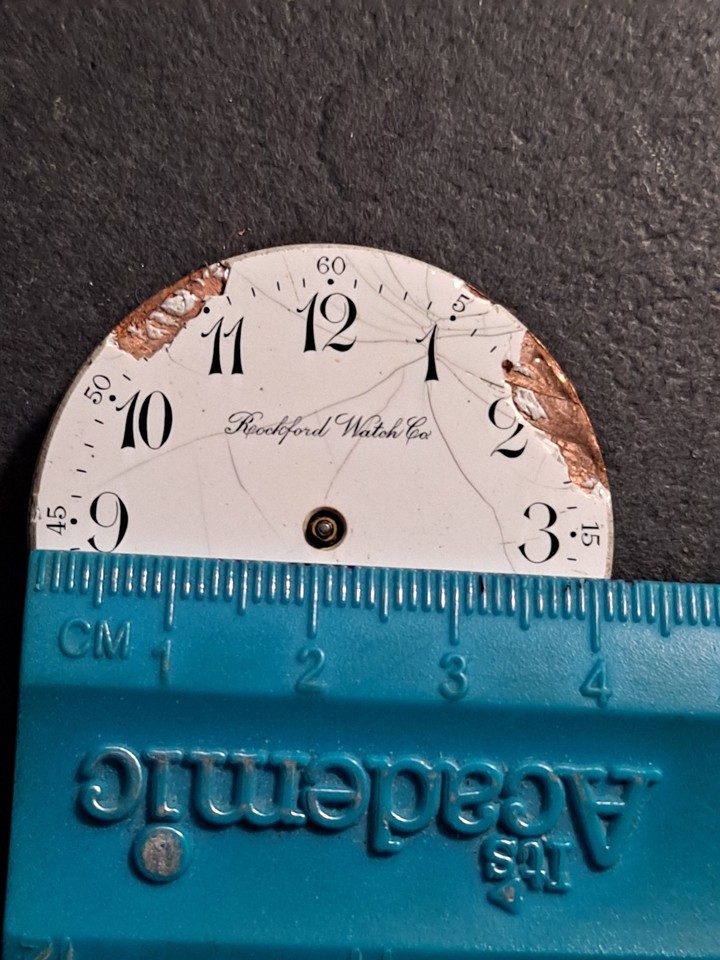 Vintage ROCKFORD WATCH CO Pocket Watch Movement w/Dial As Shown! | eBay