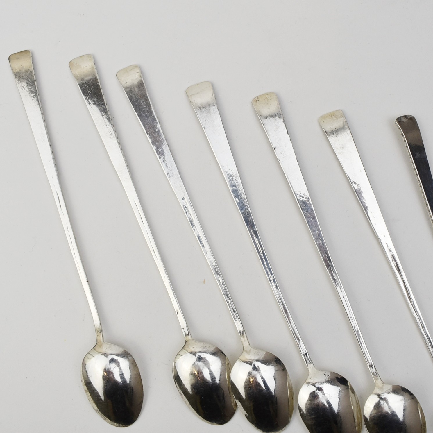 Navajo Indian Silver Iced Tea Spoons, Set of 7, Antique | eBay